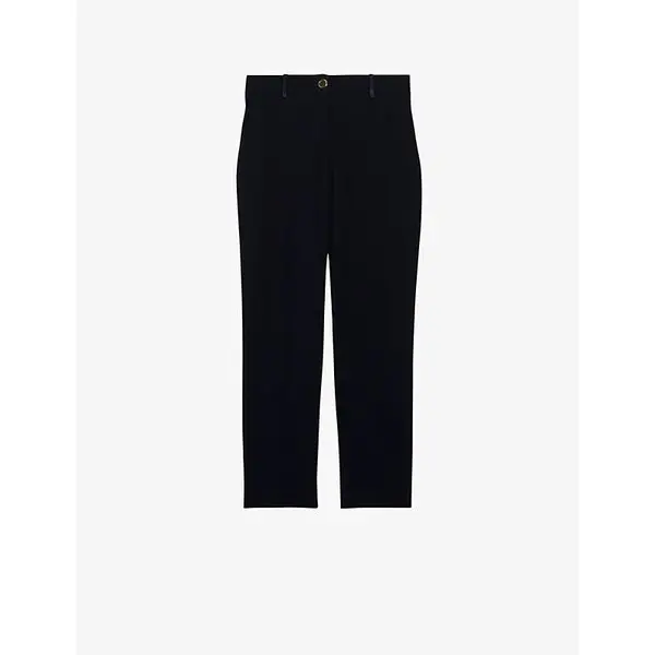 Claudie Pierlot Poupin Tailored Mid-rise Woven Trousers