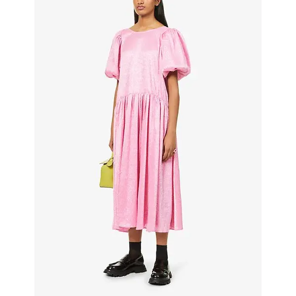 stine goya pink sequin dress Stine Goya Isolde Dress