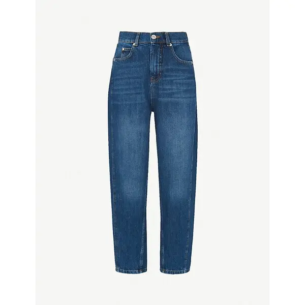 Whistles Barrel Straight-leg High-rise Jeans