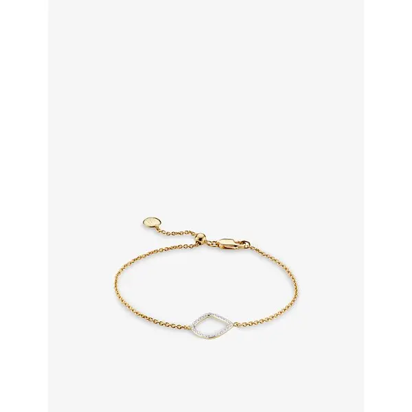 Monica Vinader Riva Kite Diamond Bracelet - Gold