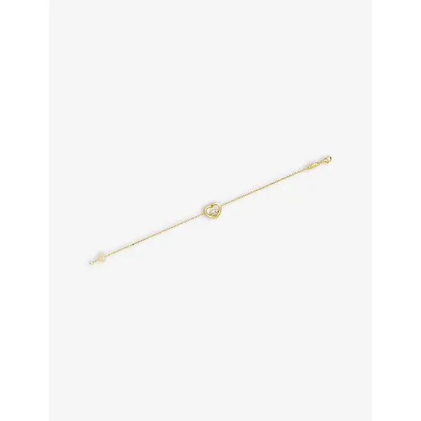 Chopard Happy Diamonds Icons 18ct Yellow-gold And 0.15ct Diamond Bracelet
