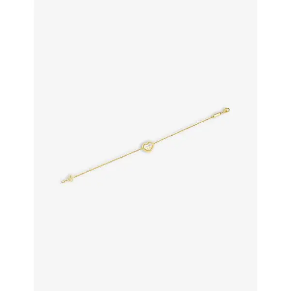 Chopard Happy Diamonds Icons 18ct Yellow-gold And 0.15ct Diamond Bracelet