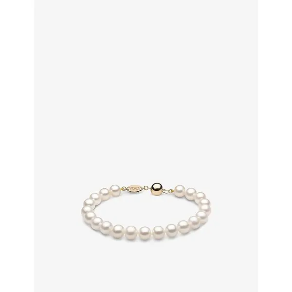 Yoko London Classic 18ct Yellow-gold And Freshwater Pearl Bracelet - Yellow Gold