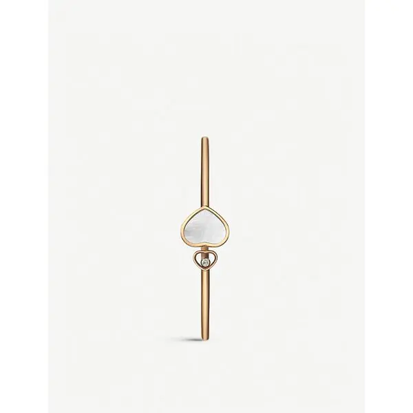 Chopard Happy Hearts 18ct Rose And Diamond Bracelet