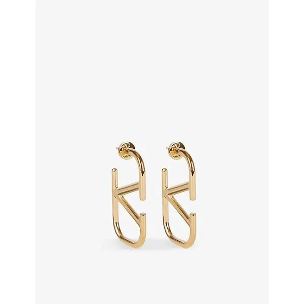 Valentino Garavani Vlogo Earrings - Gold