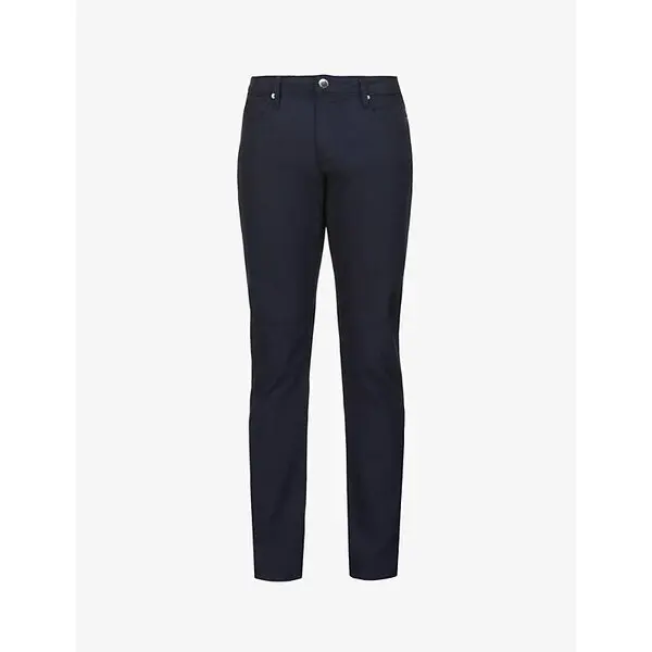 Emporio Armani Micro Dot Regular-fit Slim-leg Jeans