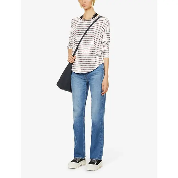 Rag & Bone Alex High-rise Straight Leg Denim Jeans