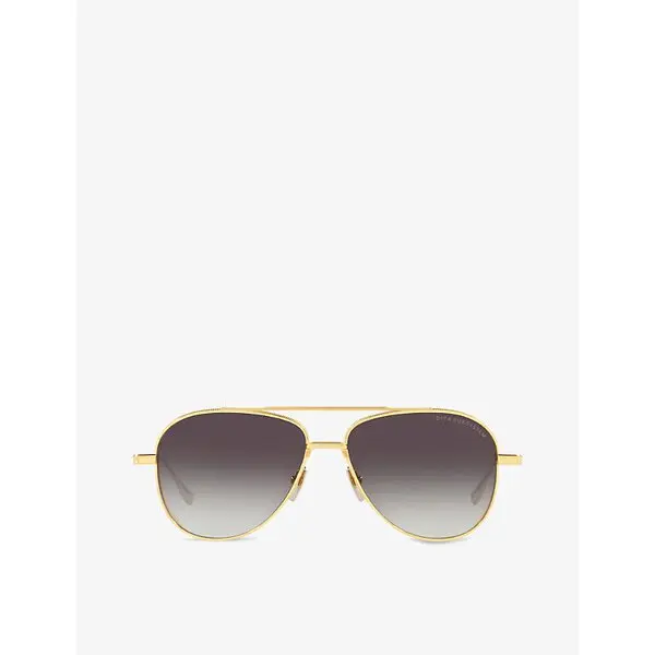 Dita Subsystem Aviator Sunglasses - Gold
