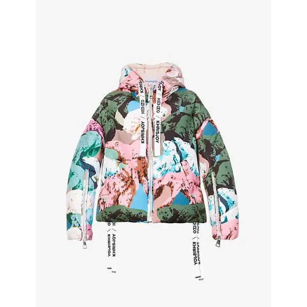 Kenzo Khrisjoy X Graphic-print Shell-down Jacket - Multi