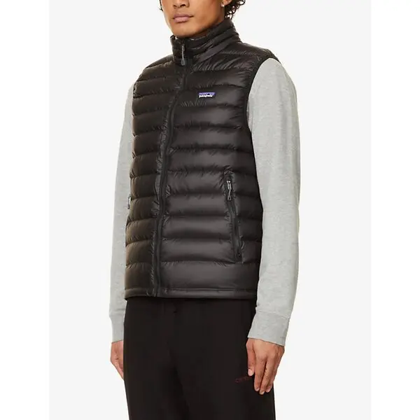 Patagonia Padded High-neck Shell Down Gilet - Black