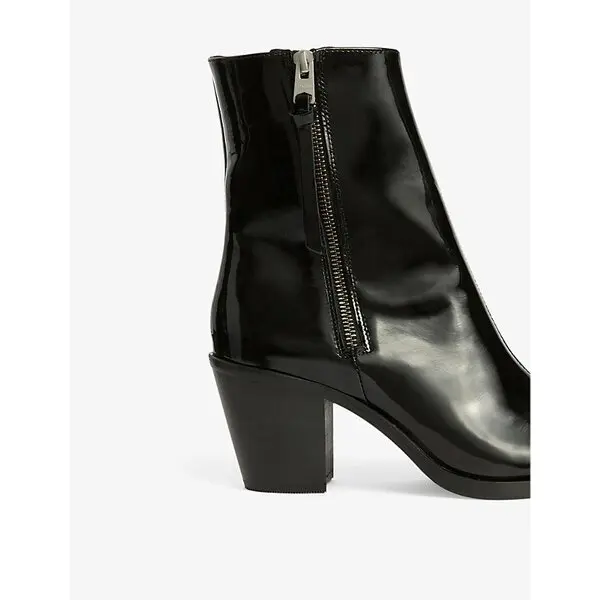 ALLSAINTS Cohen Patent Leather Ankle Boots