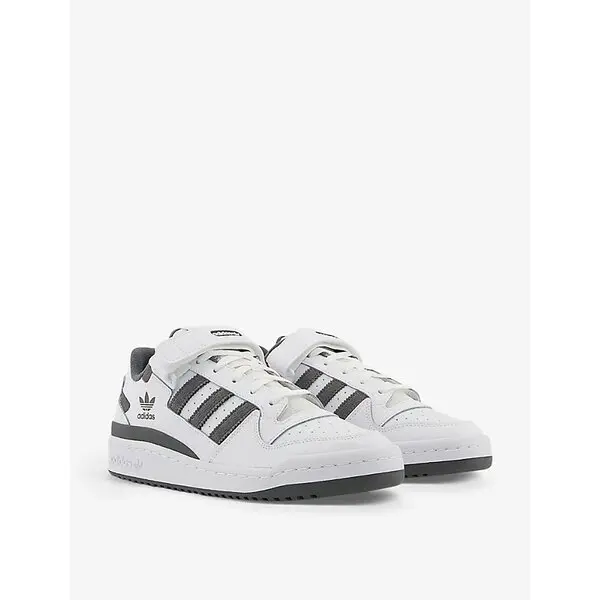 Adidas Forum 84 Round-toe Leather Low-top Trainers