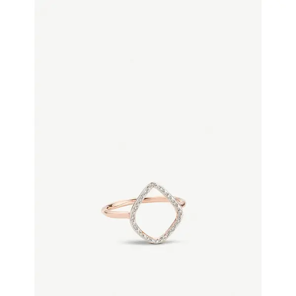 Monica Vinader Riva Diamond Cocktail Ring - White