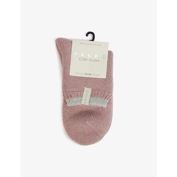 Falke Cosy Stretch-knit Ankle Socks - 8666 Rosewater