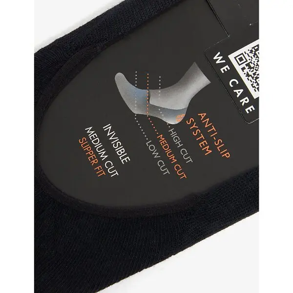 Falke Step Medium-cut Invisible Cotton-blend Socks - Dark Navy