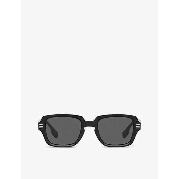 Burberry Be4349 Eldon Square-frame Sunglasses - Black
