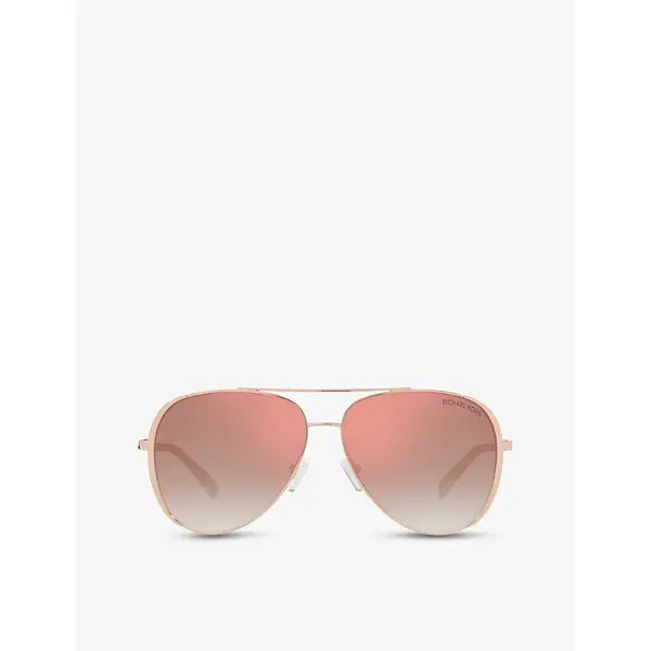 Michael Kors Aviator Sunglasses - Gold