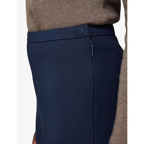 Whistles Wide Leg Stretch Woven Trousers