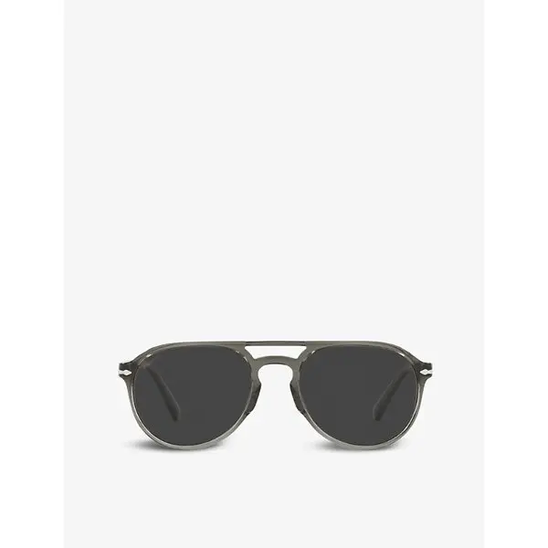 Persol Po325s Aviator Sunglasses - Grey