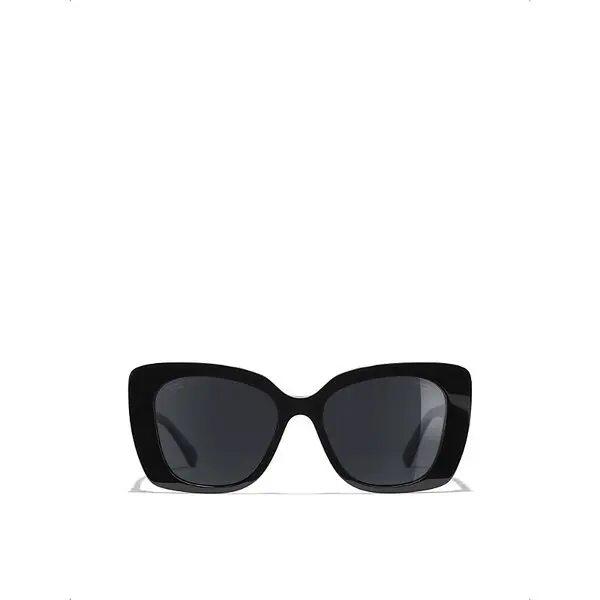 Chanel Square Sunglasses - Black
