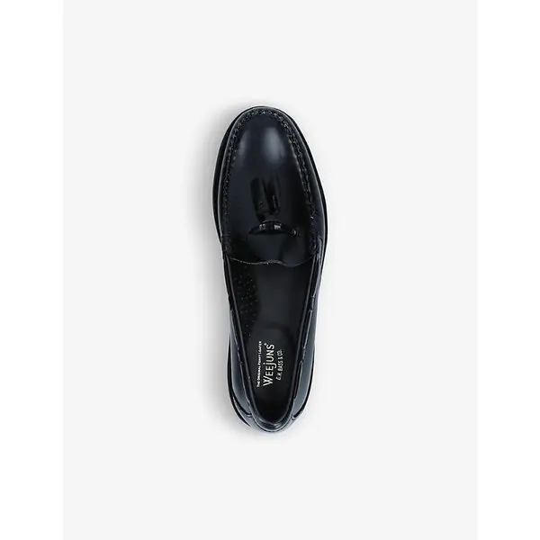 G.H. Bass & Co. Larkin Tassel Leather Loafers - Black  display picture 3