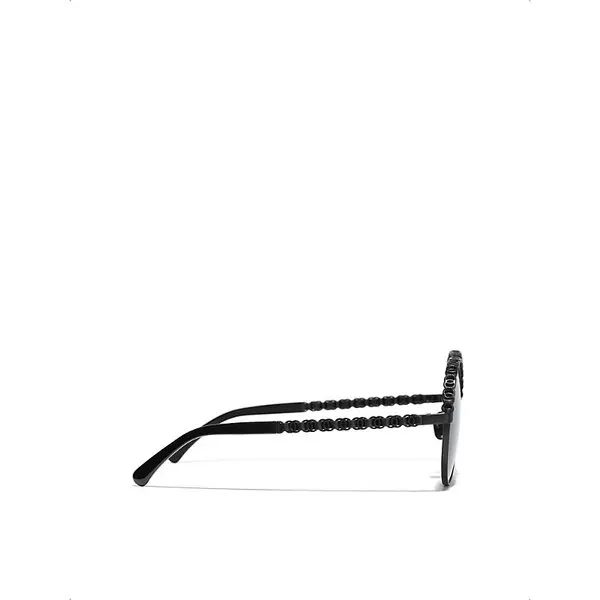 Chanel Ch4265q Round Sunglasses - Black