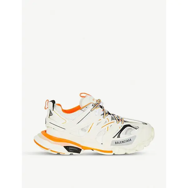 Balenciaga Track Nylon And Mesh Trainers - White/comb