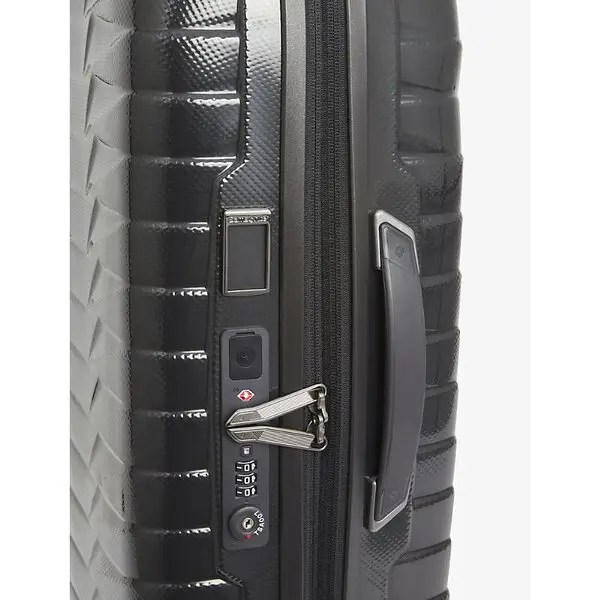 SAMSONITE Expandable Polypropylene 4 Wheel Cabin Suitcase 55cm - Black