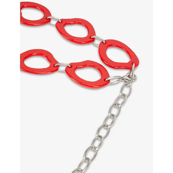 La Manso Hula Hoop Acrylic And Stainless-Steel Chain Belt  display picture 3