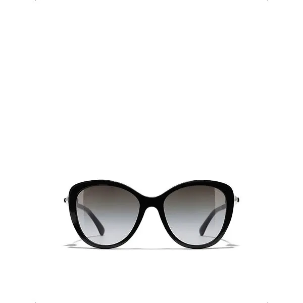 Chanel Square Frame Sunglasses - Black