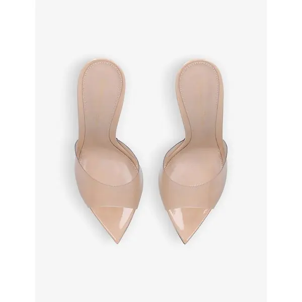 GIANVITO ROSSI Elle Leather And Pvc Heeled Mules