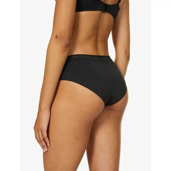 Calvin Klein Seductive Comfort Stretch-polyamide Bikini Briefs - Black