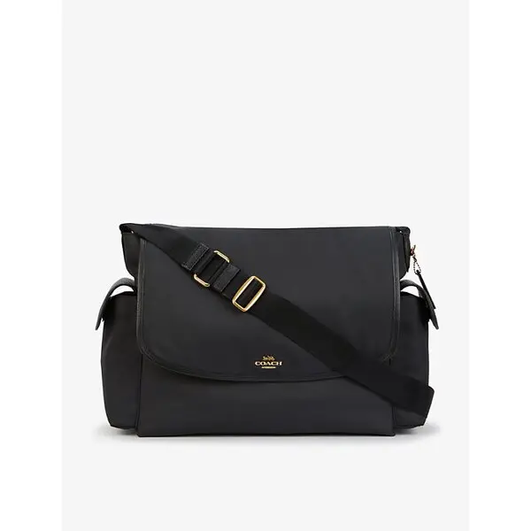 Coach XL Signature Stripe Multifunction Tote Diaper Baby Bag  Coach diaper bag display picture 1