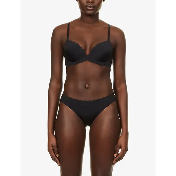 Calvin Klein Comfort Lotus-lace Lift Demi Bra