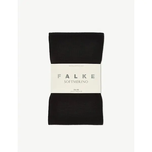 Falke Merino-blend Tights - Black