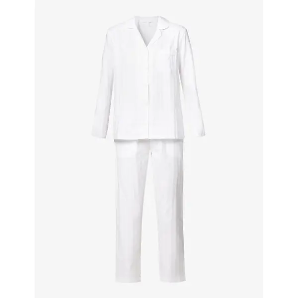 THE WHITE COMPANY Striped Cotton Pyjama Set