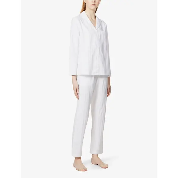 THE WHITE COMPANY Striped Cotton Pyjama Set