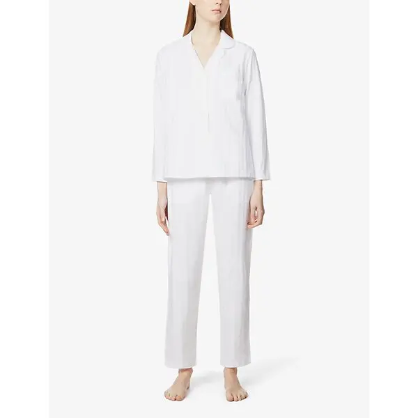 THE WHITE COMPANY Striped Cotton Pyjama Set