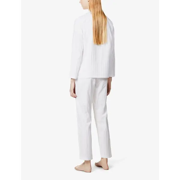 THE WHITE COMPANY Striped Cotton Pyjama Set