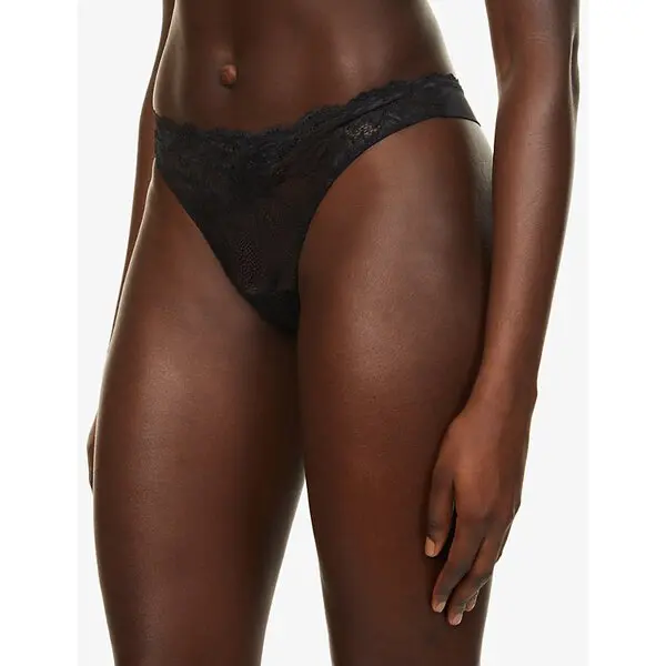 Calvin Klein Comfort Lotus Stretch-lace Thong