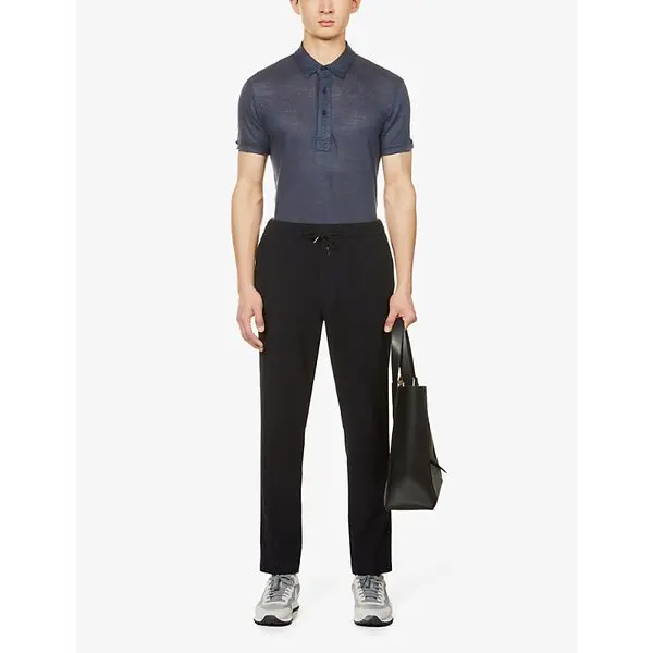 Orlebar Brown Sebastian Linen Polo Shirt - Navy