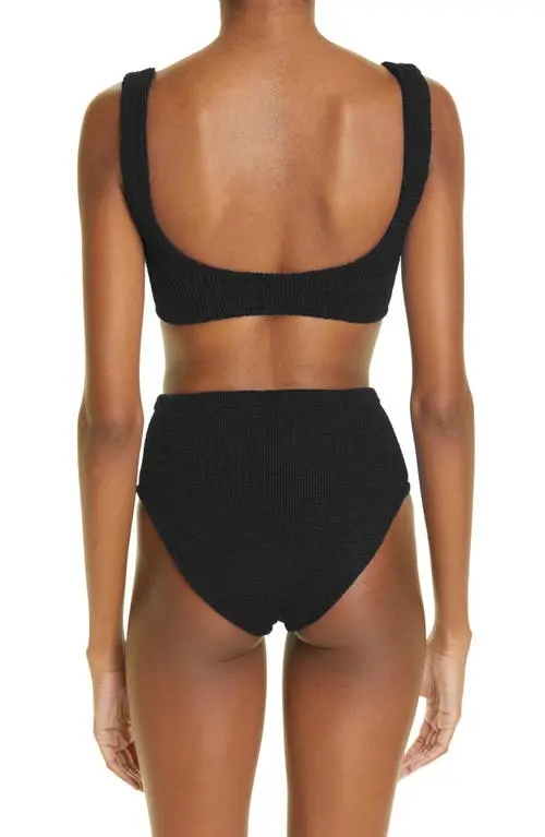 Hunza G Nadine Two-piece Swimsuit - Black