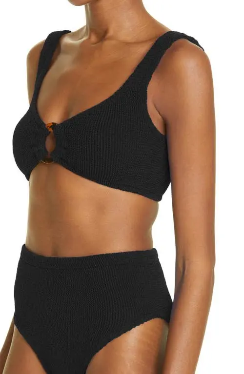 Hunza G Nadine Two-piece Swimsuit - Black