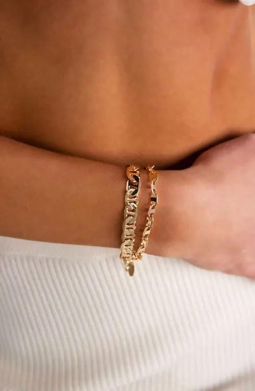 Ettika 2-pack -plated Chain Bracelet