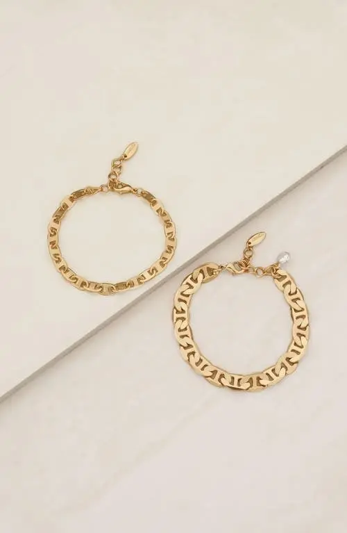 Ettika 2-pack -plated Chain Bracelet