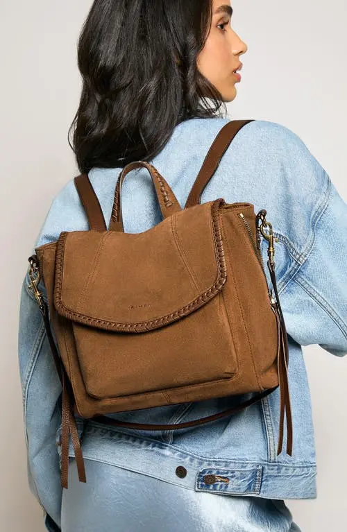 AIMEE All For Love Convertible Backpack - Coffee Suede