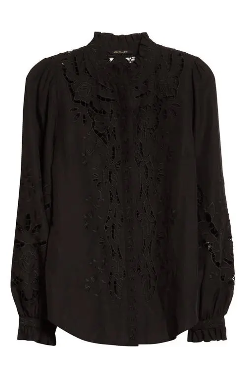 Kobi Halperin Yarden Embroidered Eyelet Blouse