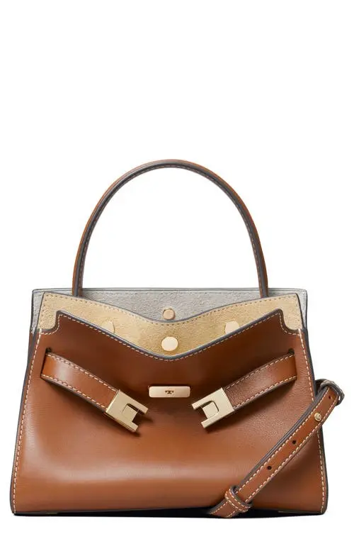 Tory Burch Petite Lee Radziwill Double Bag - Aged Tan