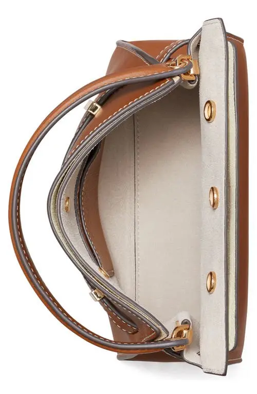 Tory Burch Petite Lee Radziwill Double Bag - Aged Tan