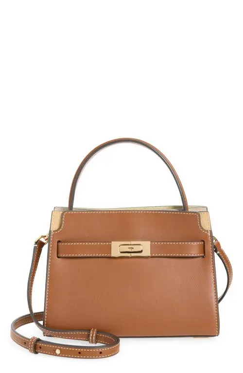 Tory Burch Petite Lee Radziwill Double Bag - Aged Tan